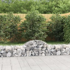 Klenuté gabionové koše 18 ks 200x50x40/60 cm pozinkované železo 3146271