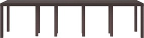 Zahradní stůl Hnědá 300 x 100 x 73 cm polyratan 3378521