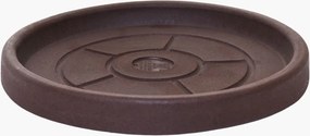 Miska pod květináč PLATO, plast, Ø 60 cm, hnědá
