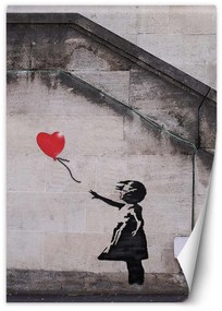 Fototapeta, Banksy Dívka s balónkem - 100x140 cm