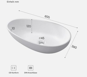 design umyvadlo COLOSUM G809 - 60cm