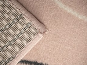 Alfa Carpets  Kusový koberec Kruhy powder pink - 190x280 cm