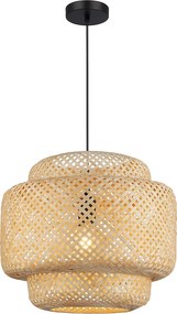 Závěsné svítidlo Hestia, 1x bambusové stínítko, (fi 40 cm), b