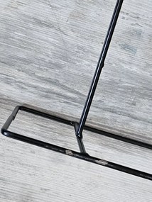 Černý kovový stojan ve tvaru stromku na vánoční ozdoby - 50*14*118 cm