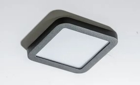 Bodové světlo Slim 9 Square 4000K Ip44 černé do sádrokartonu