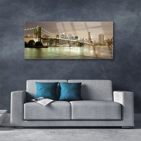 Plexisklo-obraz Město Most Architektura 125x50 cm