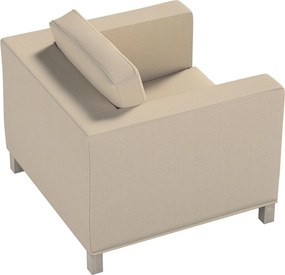 Potah na křesko IKEA Karlanda, krátký barva béžová látka pletený vzor