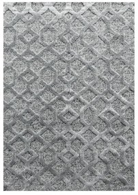 Kusový koberec Pisa 4702 grey Kruh průměr 120 cm