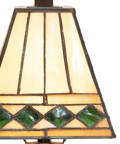 Stolní lampa Tiffany Pyramid – 20x20x30 cm