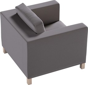 Potah na křesko IKEA Karlanda, krátký barva hnědá látka sametová