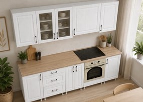 Vystavená kuchyňská linka RUSTIC 260 cm – včetně spotřebičů TEKA