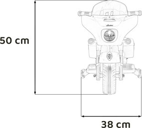 Ramiz Dětská motorka Chopper INDIAN bílá