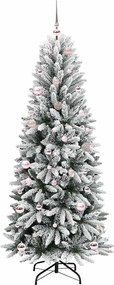 Umělý vánoční stromeček Bílá 150 cm PVC, plast, ocel a PE 3396035