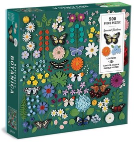 Galison Puzzle Motýlí botanická zahrada 500 dílků
