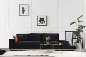 Designová sedačka Dashania 320 cm černá