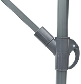Rojaplast Slunečník kovový 8080 - 270x270cm -  terracota