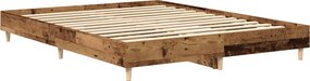 Rám postele bez matrace Staré dřevo 150x200 cm kompozitní dřevo 3328715