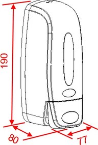 Novaservis - Zásobník na tekuté mýdlo 400 ml, bílý, 69085,1