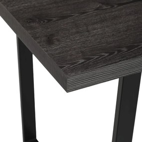 Jídelní stůl HT-R5216 GREY, lamino, šedý dub (160 x 80) cm
