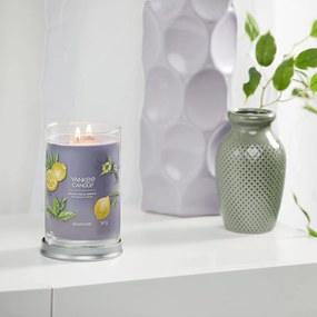 Yankee Candle vonná svíčka Signature Tumbler ve skle velká Black Tea & Lemon 567g