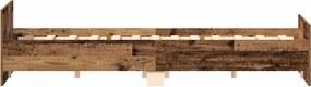 Rám postele bez matrace Staré dřevo 140x190cm Technické dřevo 3328778