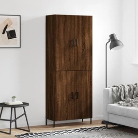 vidaXL Skříň highboard 69,5 x 34 x 180 cm kompozitní dřevo [3195685] Barva: hnědý dub