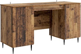 Stůl s policí Staré dřevo 142,5 x 50 x 75 cm Kompozitní dřevo 3414592