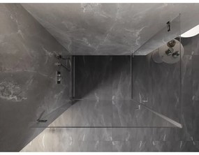 Mexen Lunar-B Duo, výklopný sprchový kout 100 x 70 cm, 8mm čiré sklo, chromový profil, 832-100L-070P-01-00