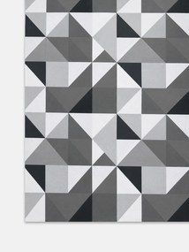 Sinsay - Bavlněné povlečení s geometrickým vzorem - černá