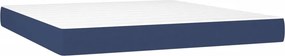 Box spring postel s matrací modrá 160x200 cm textil 3142191