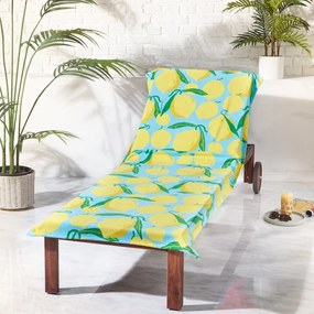 Bavlněná plážová osuška 92x180 cm Lemons Lounger – Catherine Lansfield
