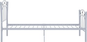 Rám postele s fotbalovým motivem šedý kov 90 x 200 cm 324746