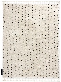 Dywany Łuszczów Kusový koberec Berber Syla B752 dots cream ROZMĚR: 140x190