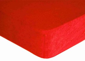 Forbyt, Prostěradlo, Froté Premium, červené 100 x 220 cm