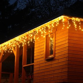 VOLTRONIC® 59793 Vánoční světelný déšť 400 LED teple bílá - 10 m + ovladač