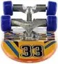 TEDDIES Prstový skateboard šroubovací s rampou / Plast / 10 cm / 2 ks