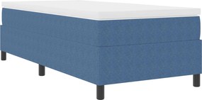 Rám platformy Modrá 90 x 190 cm Žebrovaná látka 3337385