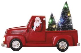 Emos Vánoční LED truck se Santou 10cm 3xAA barvy