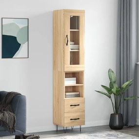 vidaXL Skříň highboard 34,5 x 34 x 180 cm kompozitní dřevo [3199331] Barva: dub sonoma