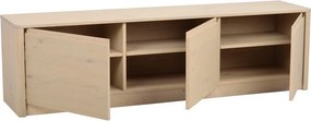 Komoda v dekoru dubu ve světle přírodní barvě 180x50x40 cm Melstone – Rowico