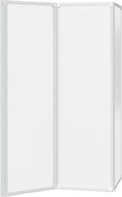 Vanová zástěna 141 x 132 cm 3 skládací panely 140785