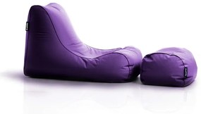 SakyPaky Sakypak sedací vak s podnožníkem fialová