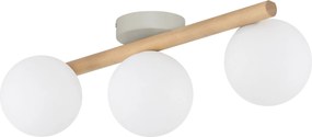 TK Lighting Stropní svítidlo Estera Wood s dekorem dřeva pro žárovku 3x G9 TK5768