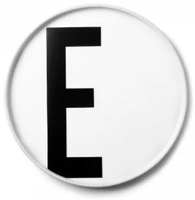 Porcelánový talíř s písmenem E Design Letters