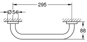 Grohe Start Madlo vanové 295mm, Supersteel 41189DC0