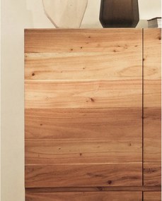 Komoda z masivu akácie v přírodní barvě 100x155x40,5 cm Uxue – Kave Home