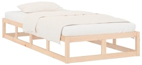 Rám postele 75 x 190 cm Small Single masivní dřevo - Default Title