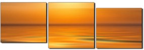 Obraz na plátně - Klidné moře při západu slunce - panoráma 5280E (90x30 cm)
