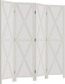 HOMCOM Dělicí Panel 182x170 cm - Skládací Dělič Místnosti pro Obývací Pokoj, Ložnici a Kancelář