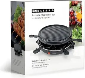 Melissa Raclette Gourmet Set / Raclette gril / pro 6 osob / 800 W / O